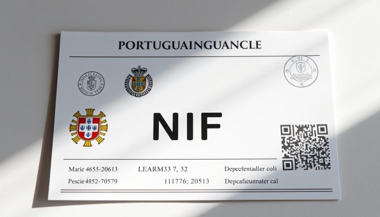 Tax registration and NIF (Portuguese tax number)